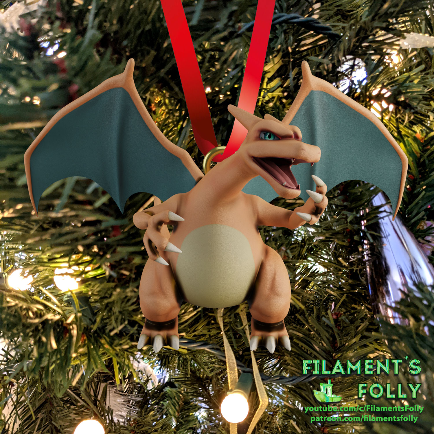 Charizard Clean Ornament – Filaments Folly